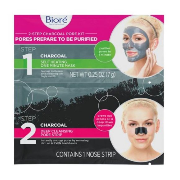 Biore | Skincare | Biore 2step Deep Cleansing Charcoal Pore Kit 5ct ...